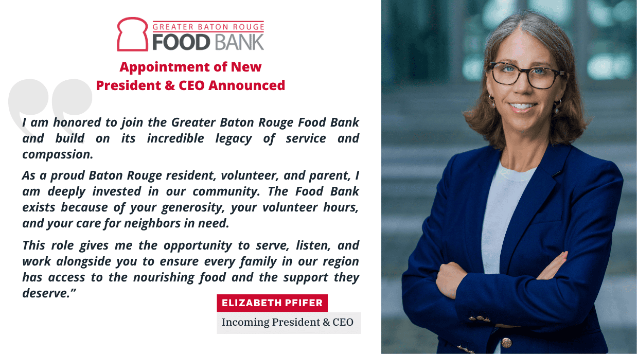 Elizabeth Pfifer Appointed as New President and CEO of the Food Bank